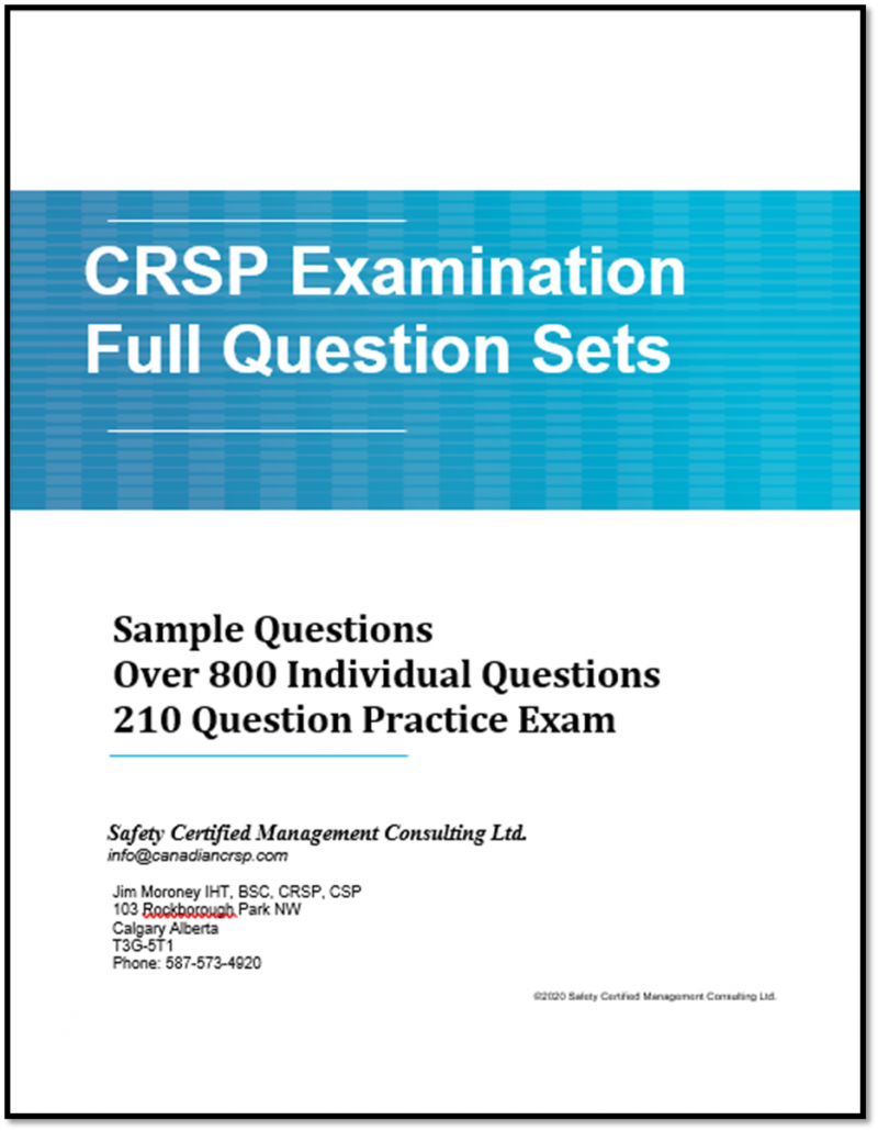 CRSP Examination Study Materials - Canadian Safety Exam Prep